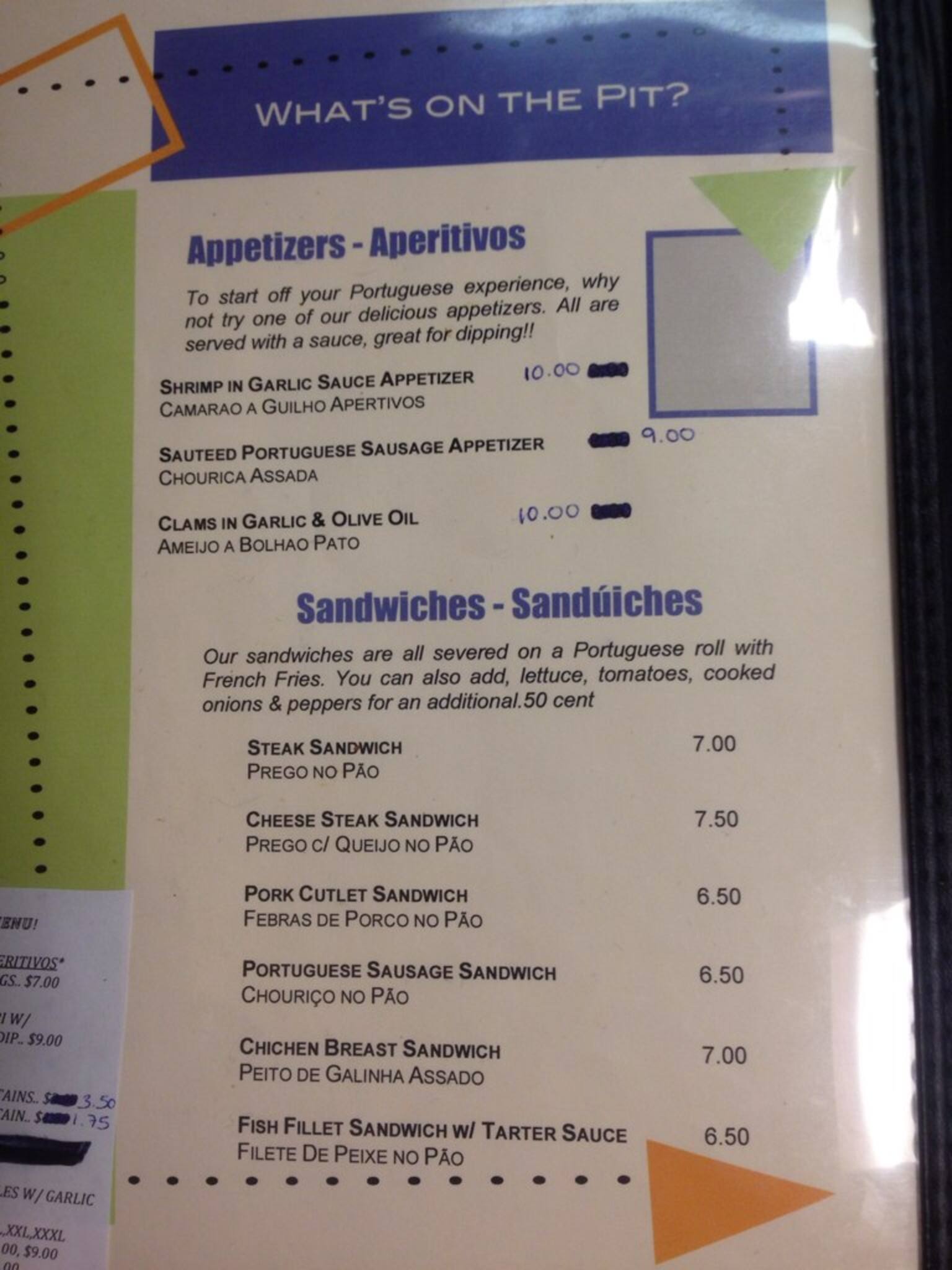 Menu at Hamilton Barbecue And Restaurant, New Brunswick