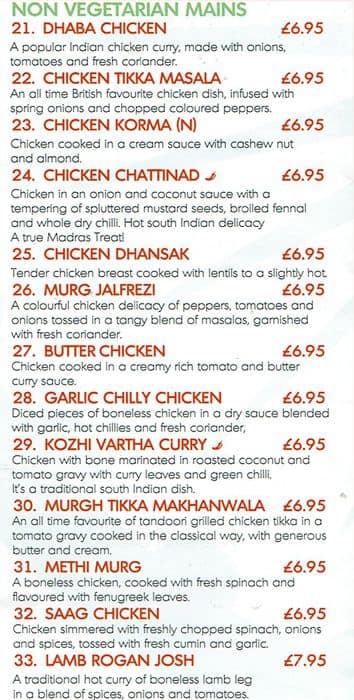 Menu at Mumbai Kitchen Wimbledon fast food, London