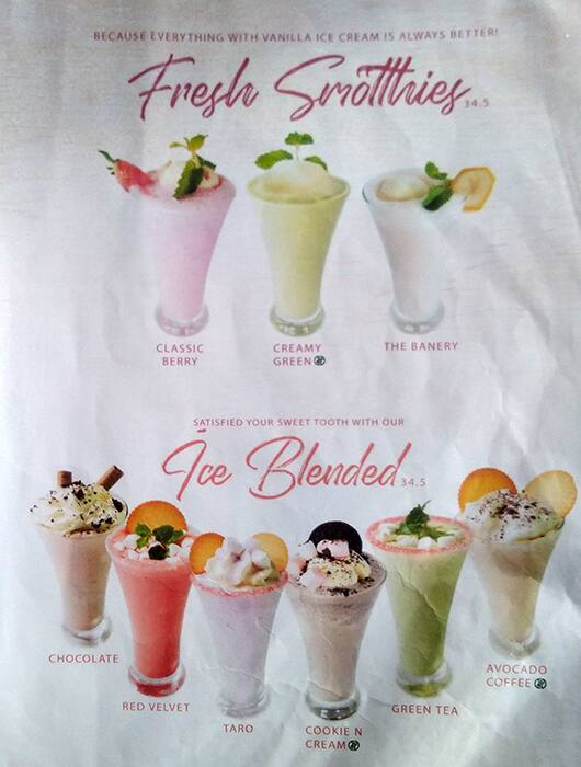 Carta de The Teras Dara Restaurant & Lounge, Bogor