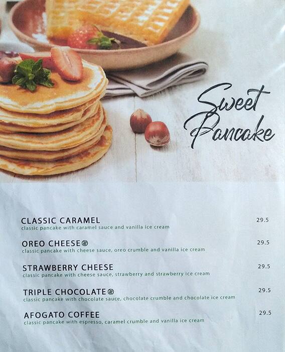 Menu at The Teras Dara restaurant, Bogor