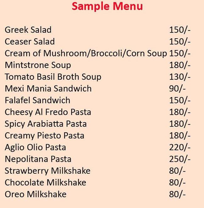 Menu of Milkshake Classic, Gorai, Mumbai