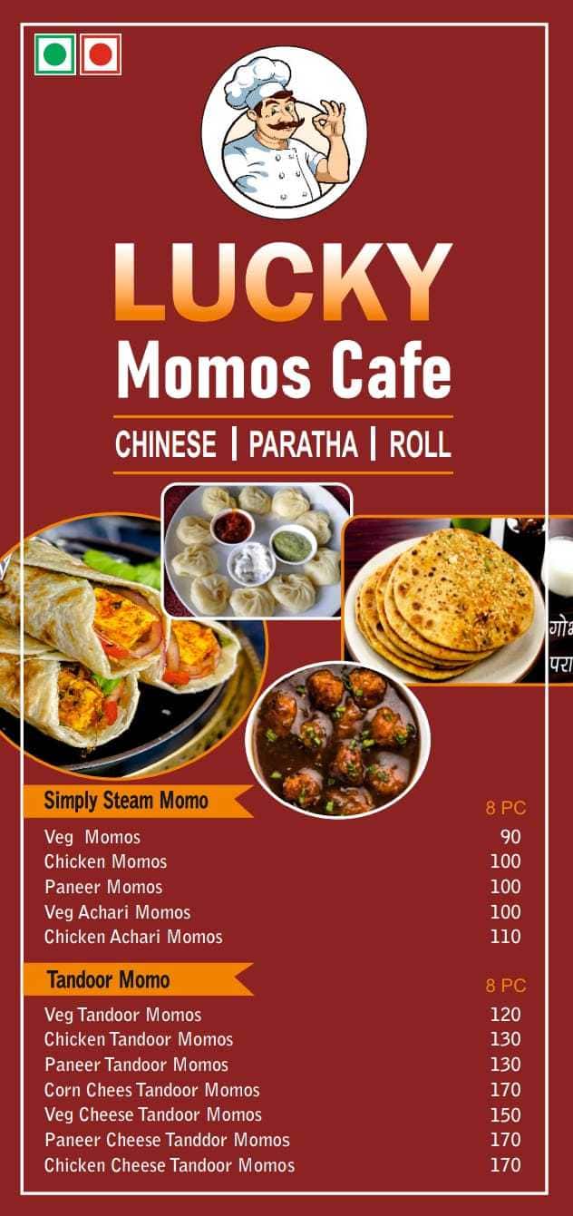 Menu of Lucky Momos Cafe, Sanpada, Navi Mumbai