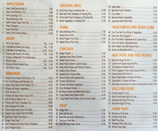 Menu at New Manning's Restaurant, Revelstoke