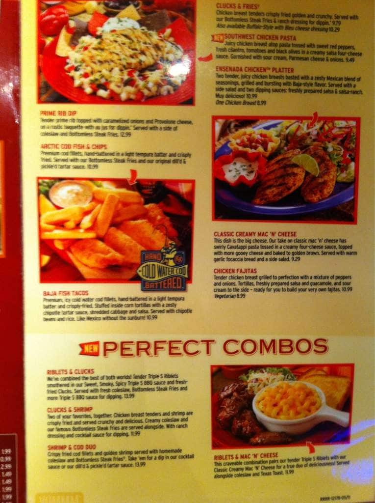 Menu at Red Robin Gourmet Burgers restaurant, South Jordan
