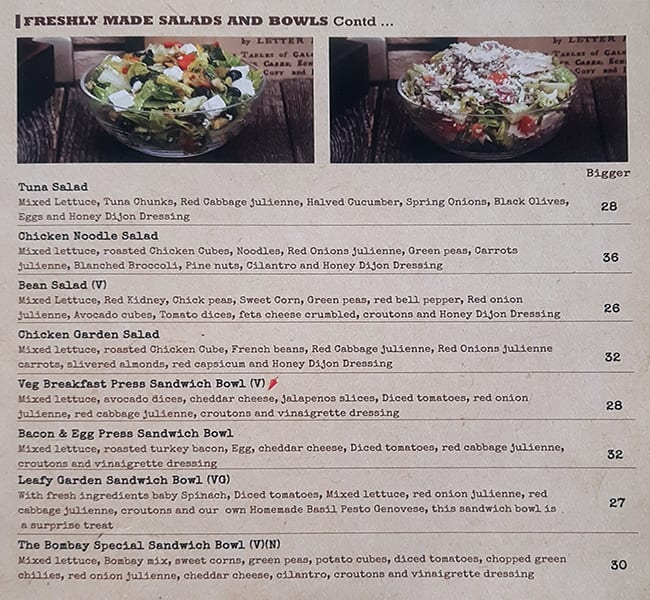 Menu at Pressman's Pressed Sandwich - DSO restaurant, Dubai, Headquarter 1