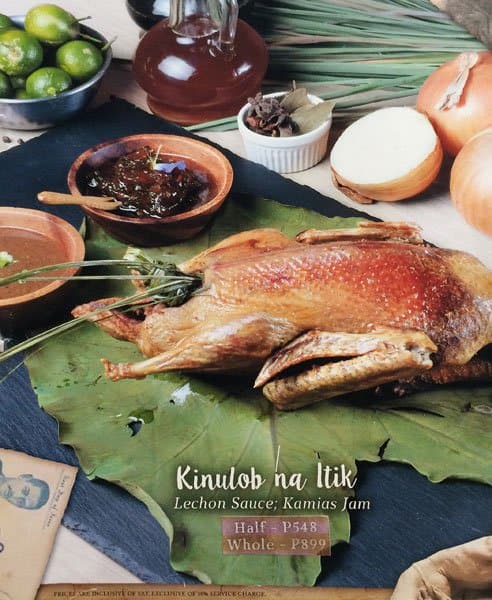 Menu at Dekada, Quezon City, Upper Ground Floor