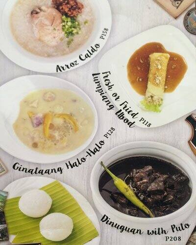 Menu at Dekada, Quezon City, Upper Ground Floor
