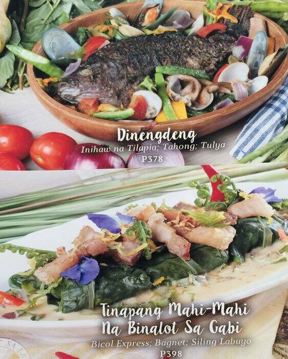 Menu at Dekada, Quezon City, Upper Ground Floor