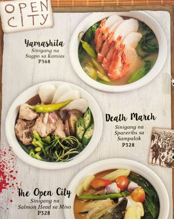 Menu at Dekada, Quezon City, Upper Ground Floor