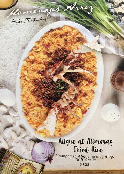 Menu at Dekada, Quezon City, Upper Ground Floor