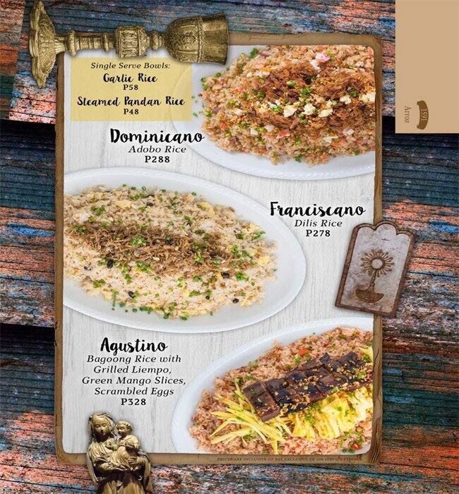 Menu at Dekada, Historic Filipino Cuisine restaurant, Makati