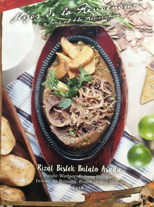 Menu at Dekada, Quezon City, Upper Ground Floor