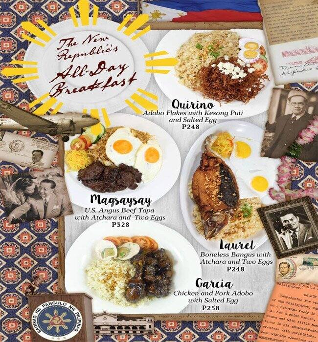 Menu at Dekada, Historic Filipino Cuisine restaurant, Makati