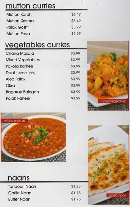 Menu at Silver Spoon restaurant, Toronto, Sheppard Ave E
