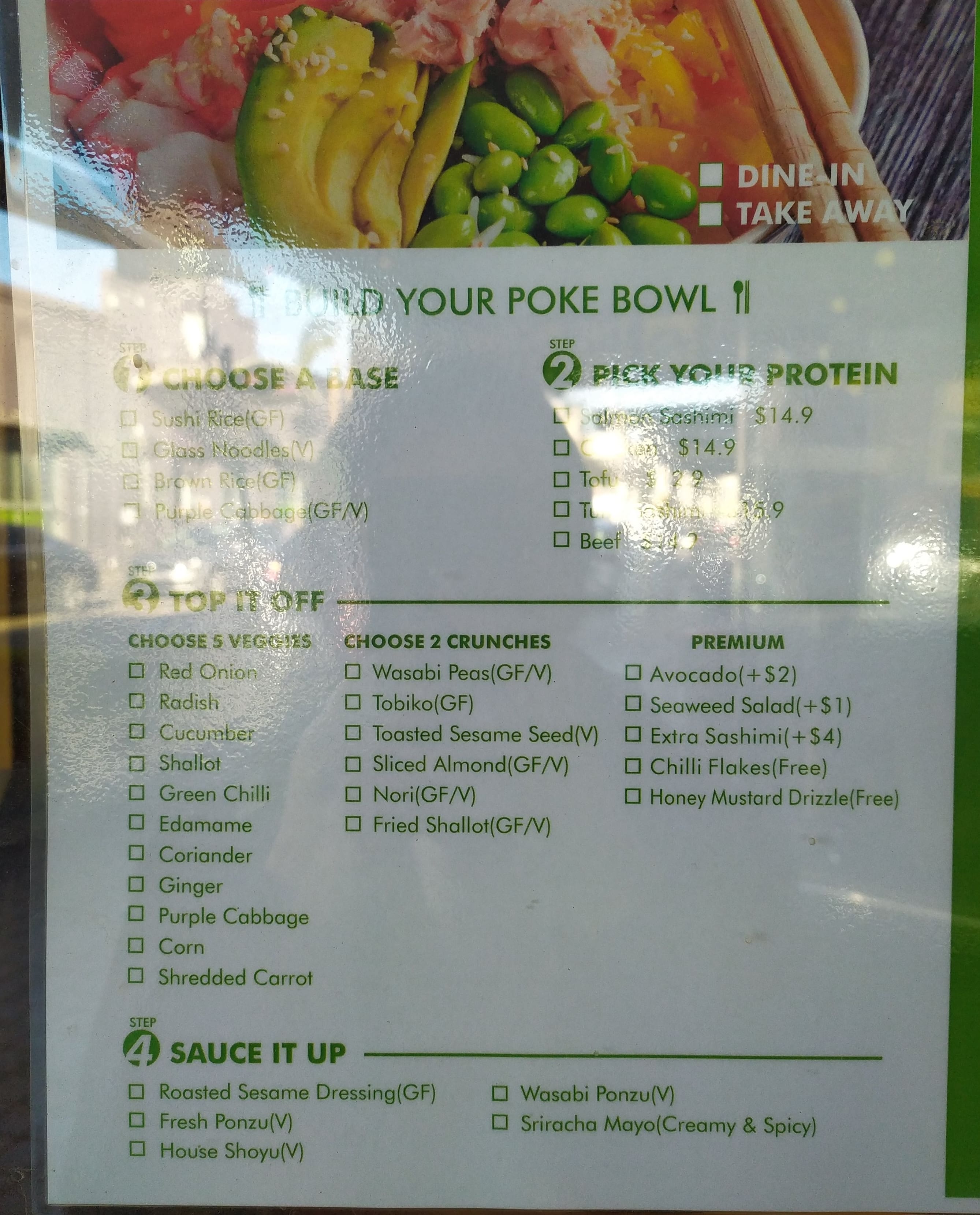 Menu at Sushi Mate restaurant, Rozelle