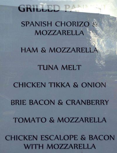 Menu at Village Bakers cafe, Whyteleafe, 213A Godstone Rd