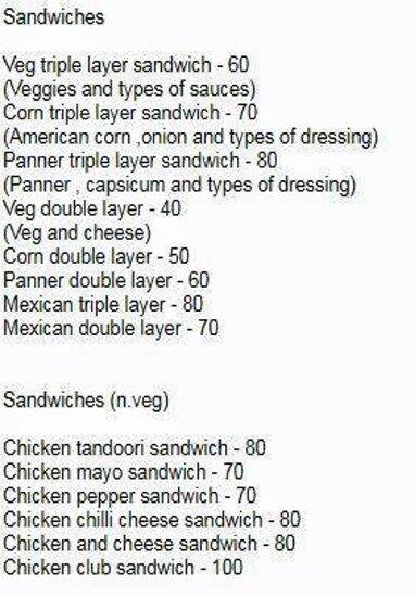 Menu at Fun N Bun, Chennai, Chromepet