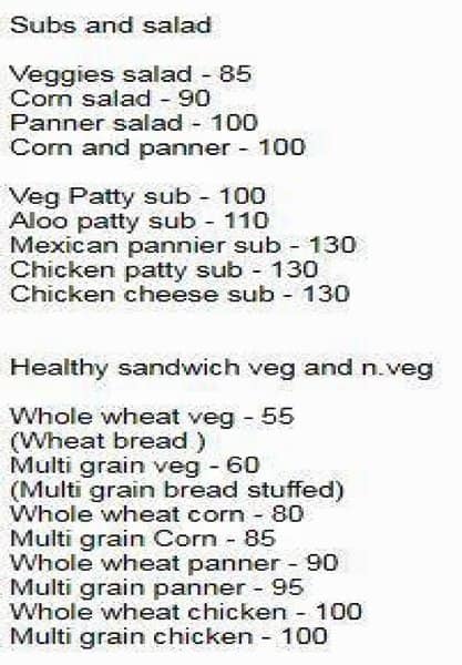 Menu at Fun N Bun, Chennai, Chromepet