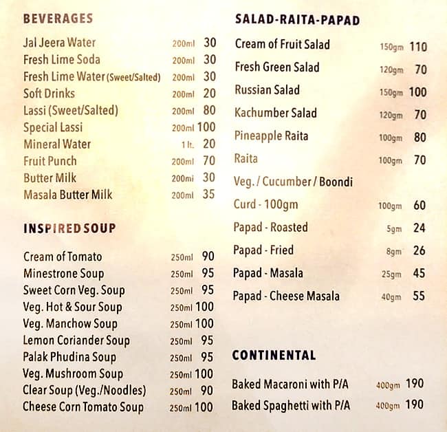 Menu at Appetina The Banquet & Restaurant, Ahmedabad