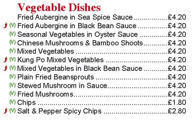 Menu at Eastern Palace pub & bar, London