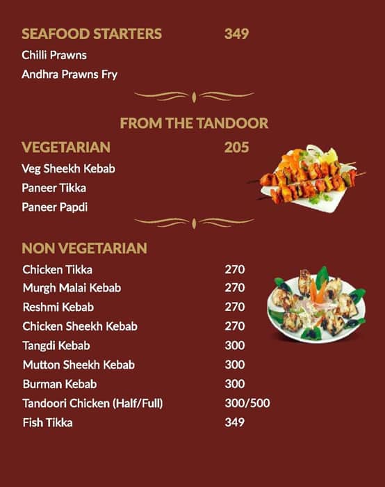 Menu at Hotel Sitara Grand - Miyapur, Hyderabad, Opposite Cine Town ...