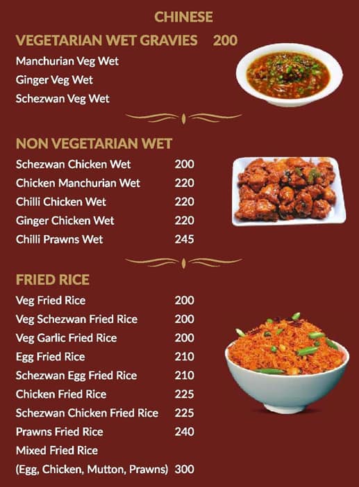 Menu at Hotel Sitara Grand - Miyapur, Hyderabad, Opposite Cine Town ...