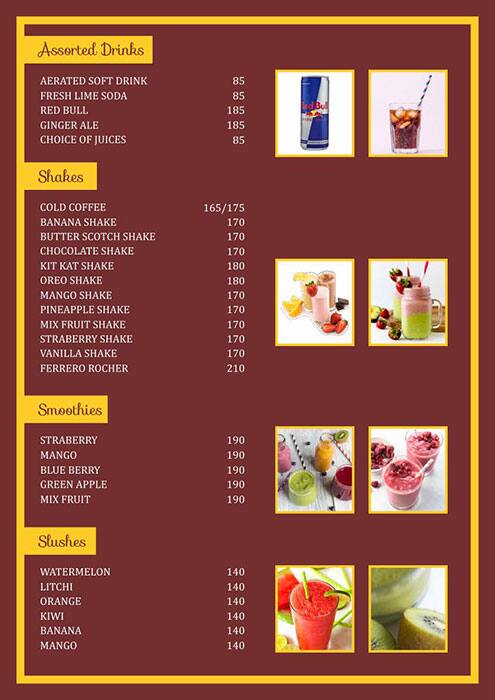 Menu at Wise Choice, Lucknow