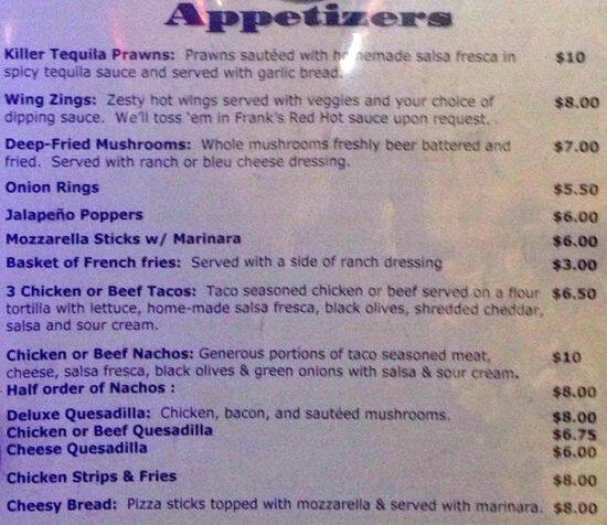 Menu at Pinehurst Pub, Seattle