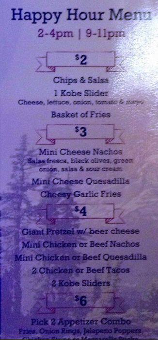 Menu at Pinehurst Pub, Seattle