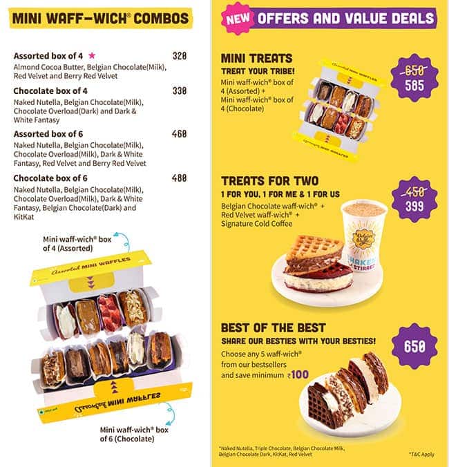 Menu of The Belgian Waffle Co., Magarpatta, Pune