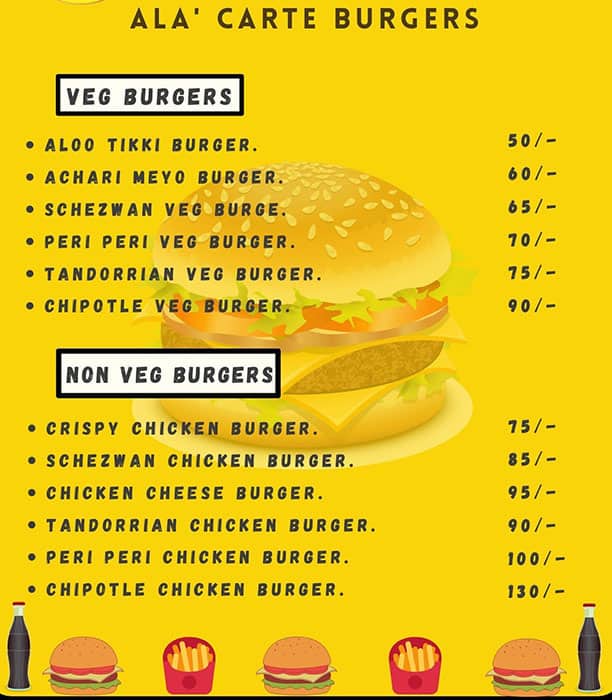Menu of Burger Assembly, Dombivali East, Thane