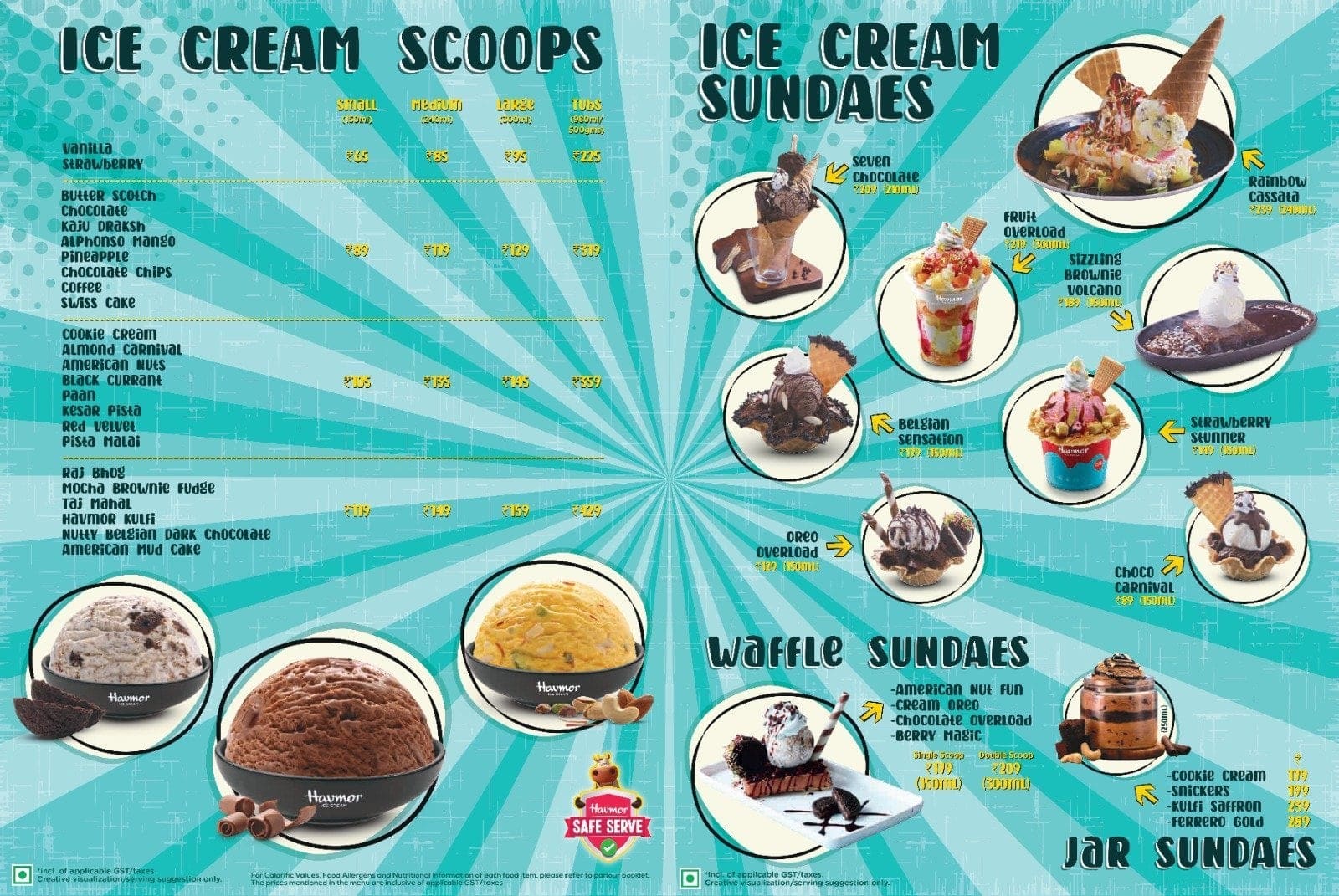 Menu of Havmor Havfunn Icecream, Madipakkam, Chennai