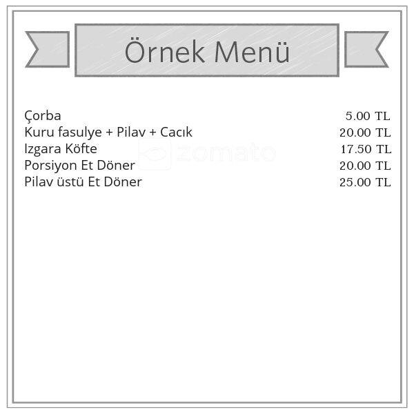 Menu at Ece Büfe, Istanbul, Hacı Emin Efendi Sk. 4/6-B