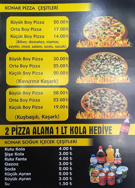 Menu at Konak Pide Pizza Börek, Istanbul, 94