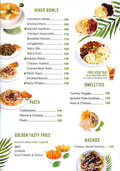 Menu at Bon AppeTea, Parañaque