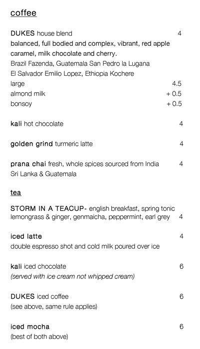 Menu at Milkbar & Co, Mount Martha