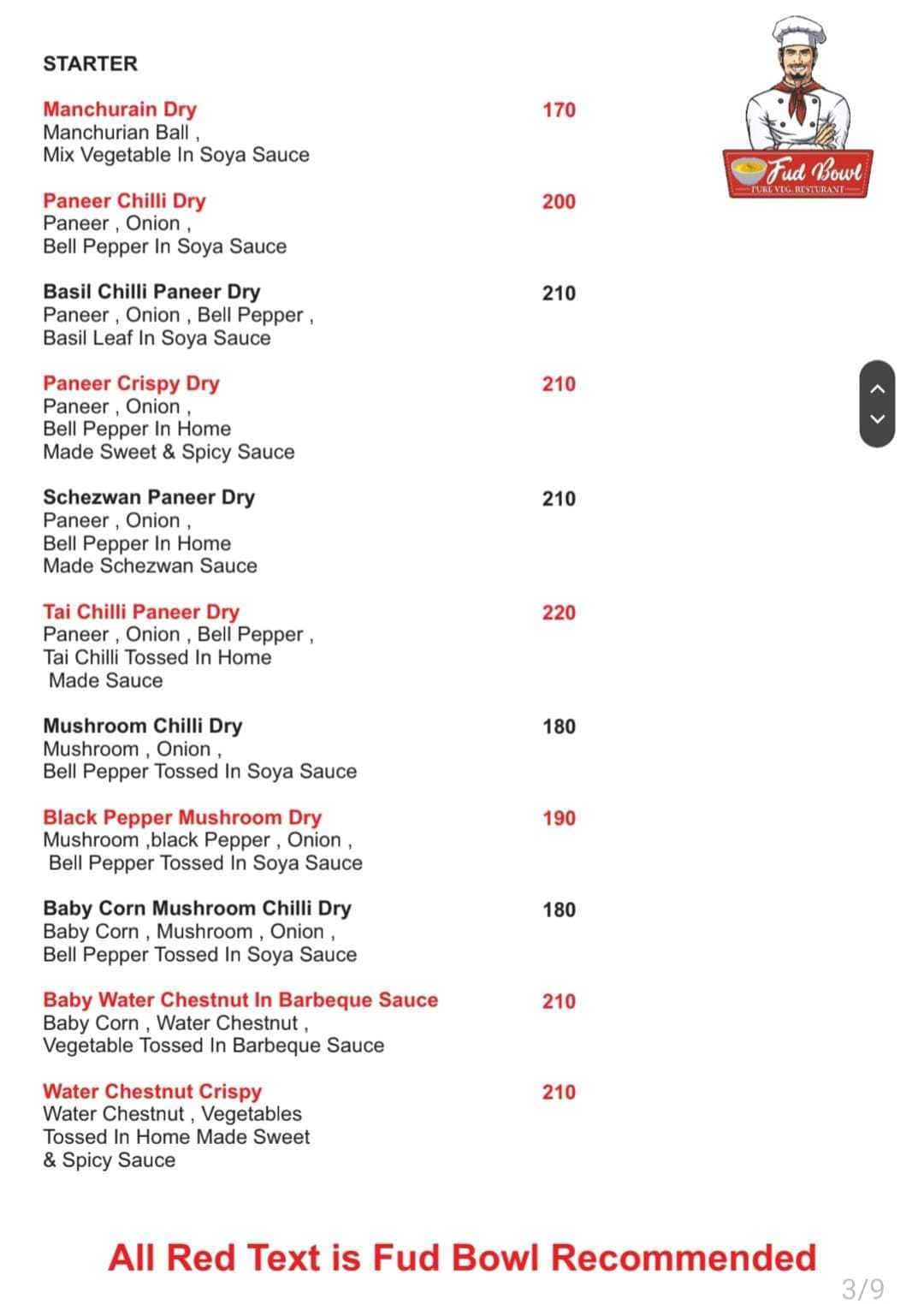 Menu of Fud Bowl, Virar, Mumbai