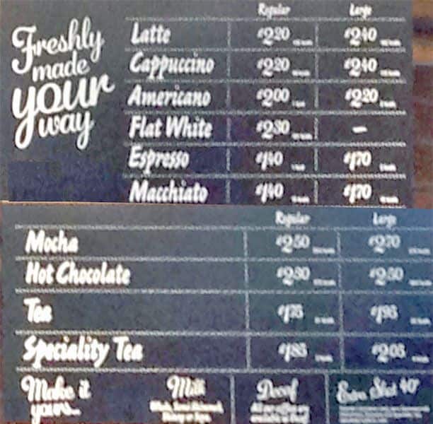 Carta de Wild Bean Cafe, Hounslow, 2 Burns Way