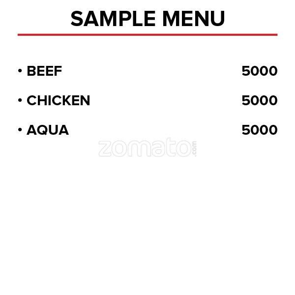 Menu at My Stick, Jakarta