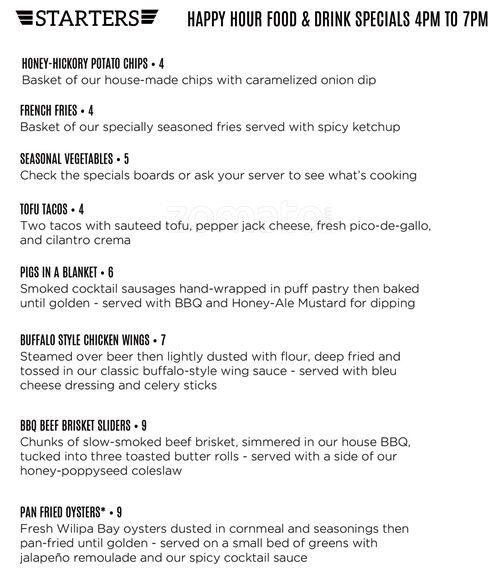 Menu at Life Of Riley Tavern pub & bar, Portland