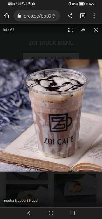 Menu at Zoi Cafe, Al Ain, Opposite Spinneys