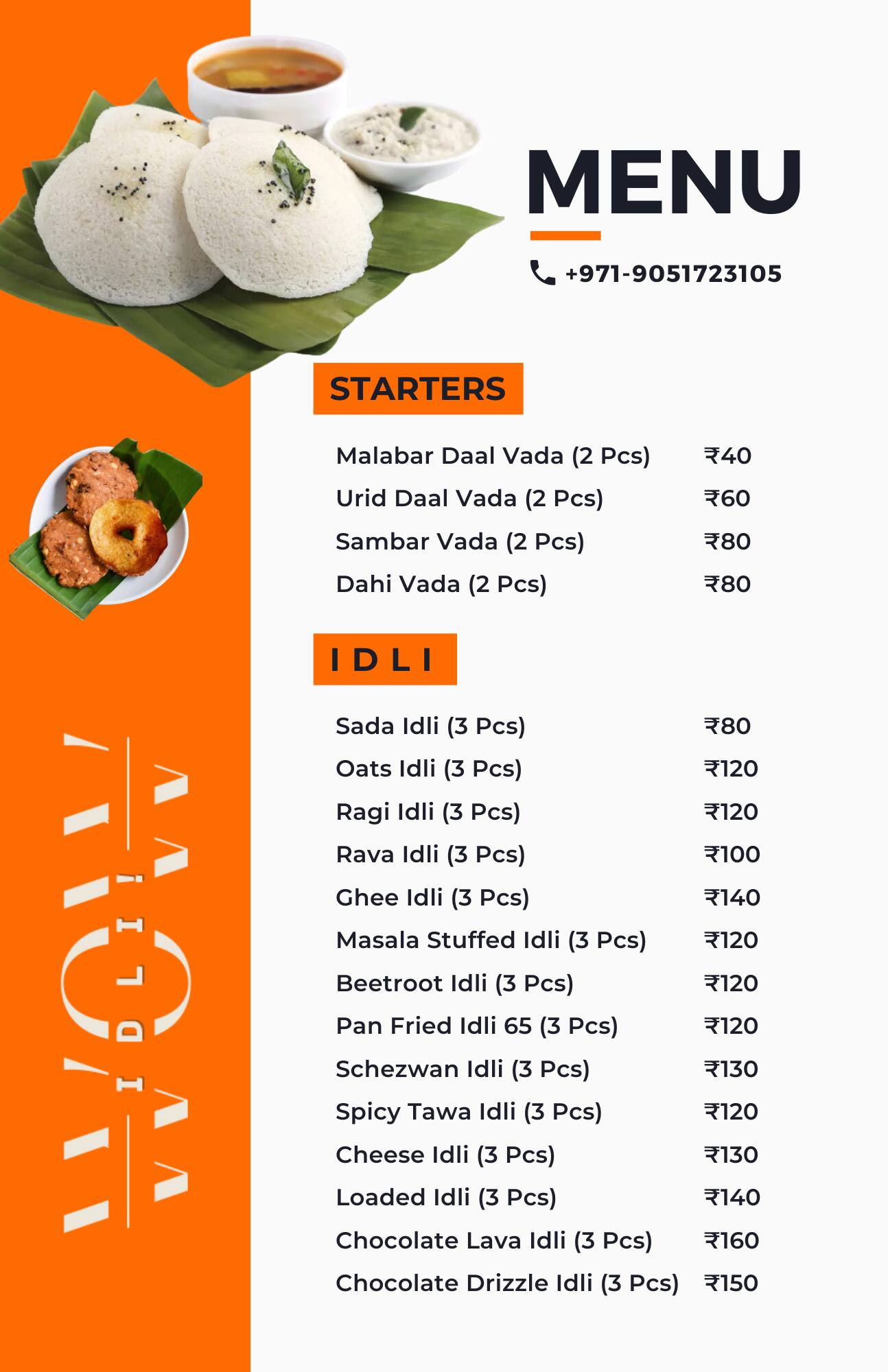 Menu of Wow Idli !, Baranagar, Kolkata