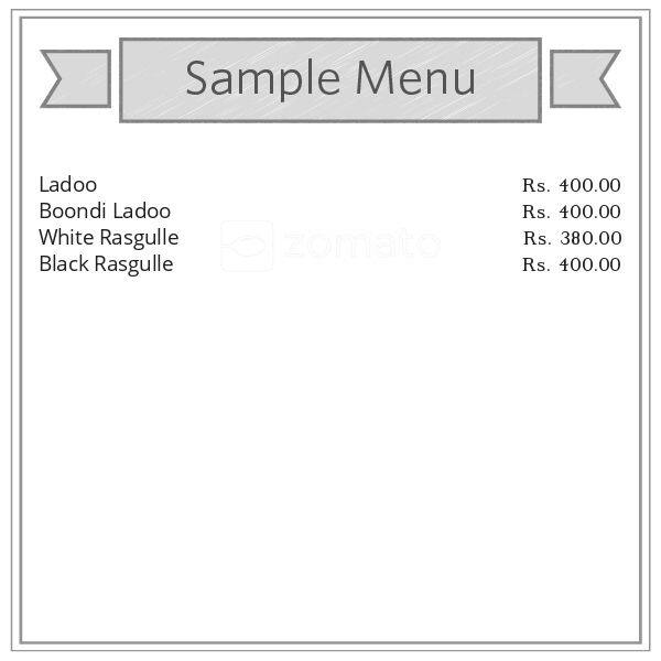 Menu of RK Sweets, Old Railway Road, Gurgaon