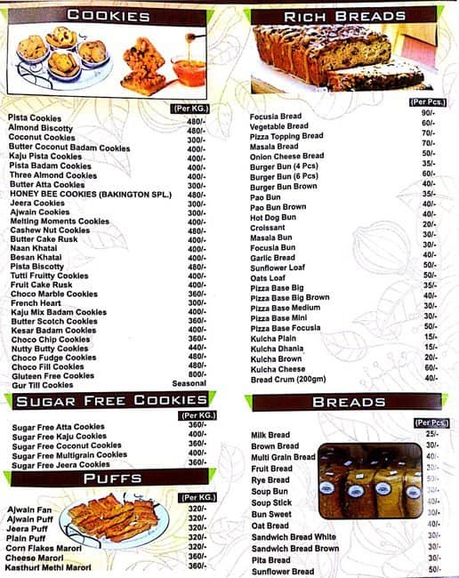 Bakington Menu, Menu for Bakington, Janakpuri, New Delhi - Zomato
