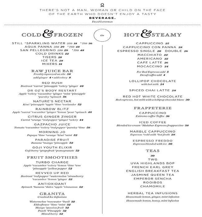 Menu at Life Grand Cafe Waterfall, Midrand, Waterfall Corner