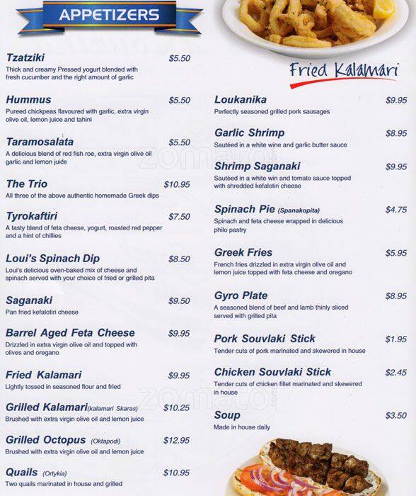 Louis Louis Menu Toronto | semashow.com