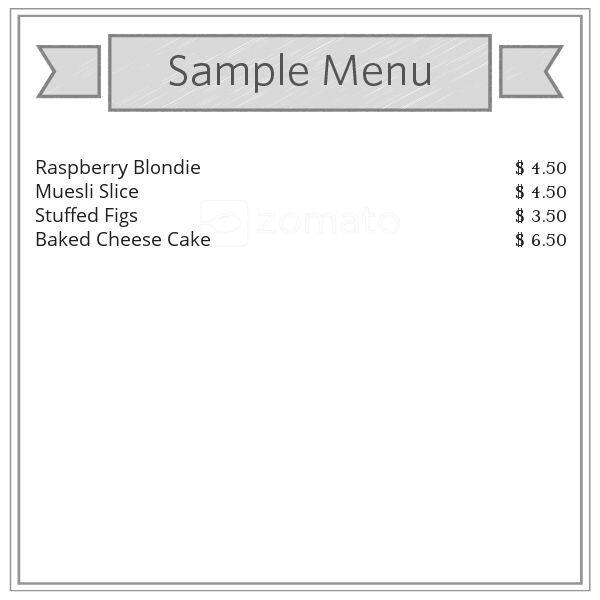 Menu at Fress cafe, Caulfield South