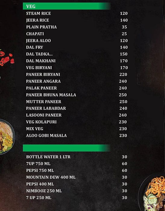 Menu of 3 Flavor Restaurant, Sion, Mumbai