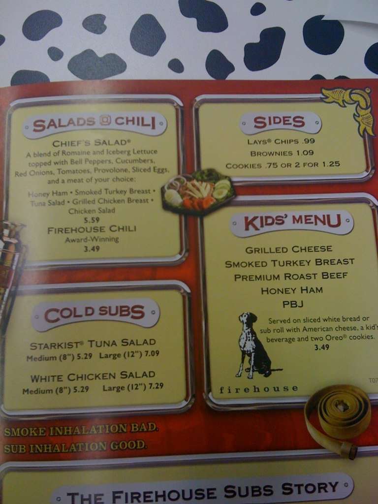 Menu at Firehouse Subs fast food, Little Rock, Chenal Pkwy Ste 40