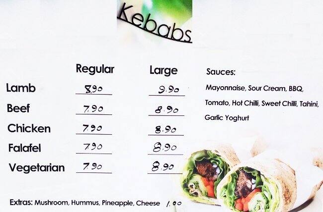 Menu at Rocklea Fine Foods restaurant, Salisbury